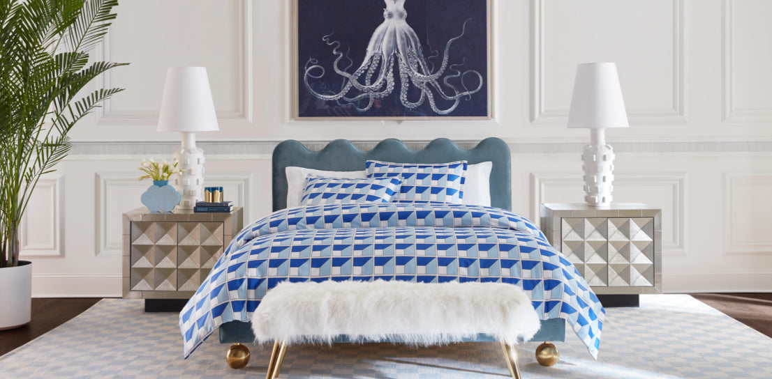 Jonathan Adler | New Bedding | Modern American Glamour