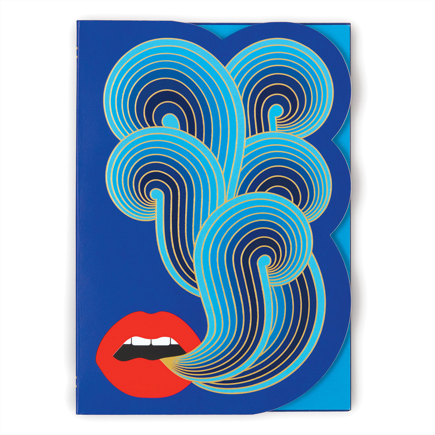 Lips Journal in Paper with Gold Accents | Jonathan Adler